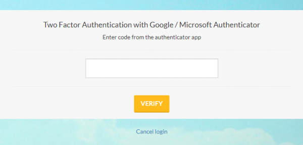 Optional Two Factor Authentication